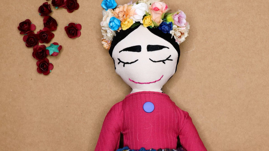 DIY Frida Inspired Sewn Doll