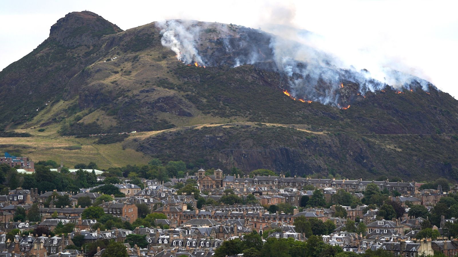 Firefighters dampen down hotspots after battling blaze at Edinburgh ...