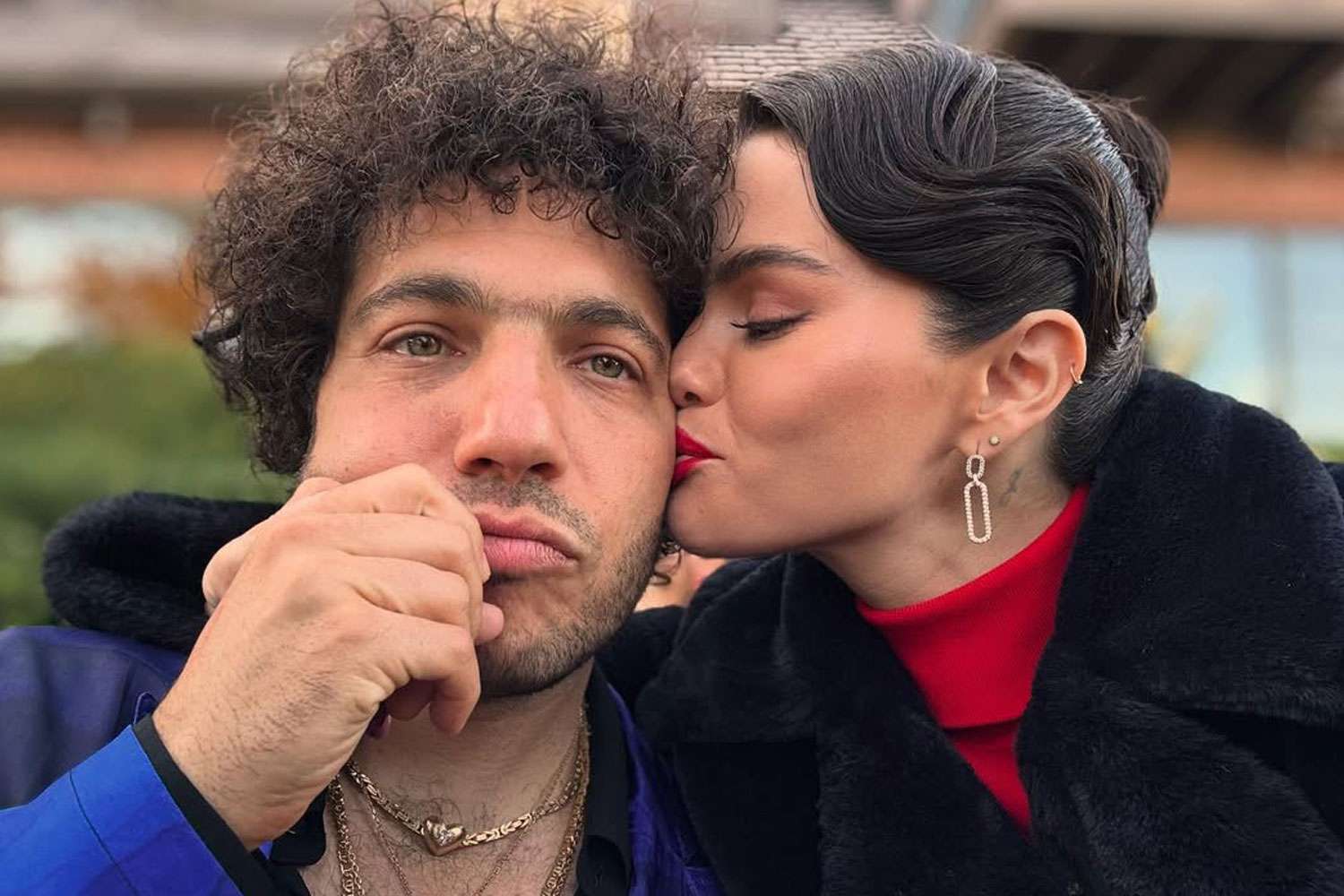 Selena Gomez and Benny Blanco Share a Sweet Kiss During Wedding Date Night