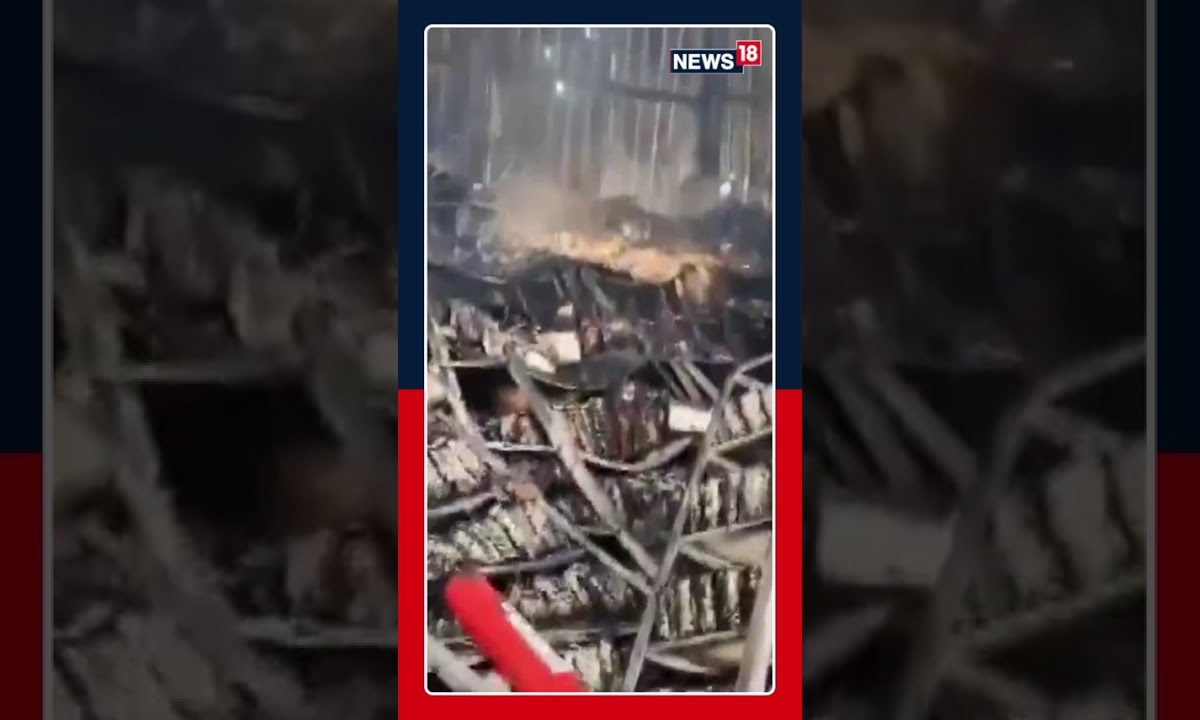 Massive Fire Erupts at Solar Panel Warehouse in Patna’s Bypass Area ...