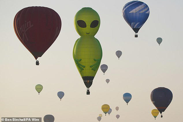 Up, up and away! Skies above Bristol fill with dinosaurs, aliens and ...