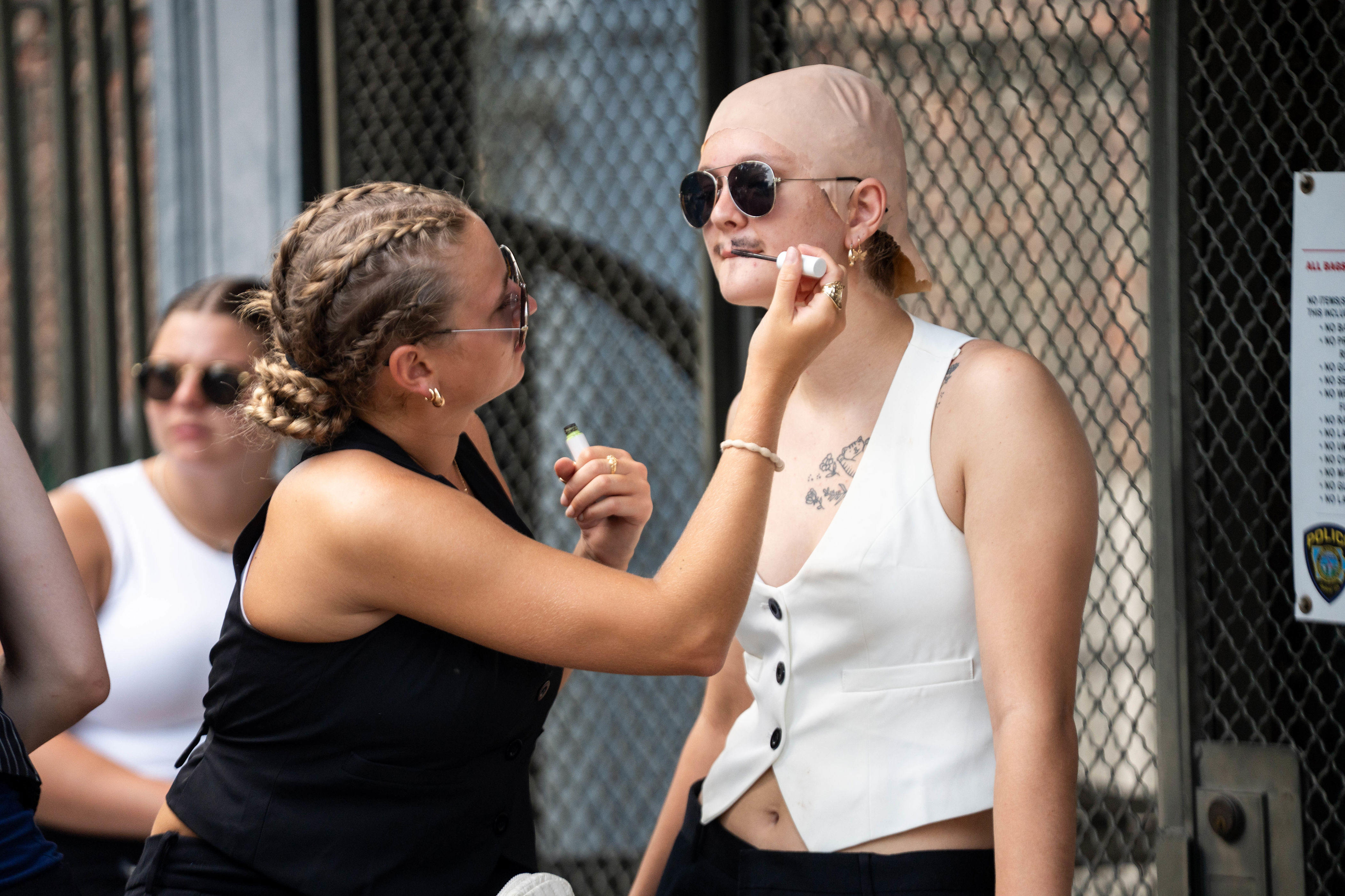 Bald caps, suits, sunglasses: Pitbull fans dress like Pitbull for his ...