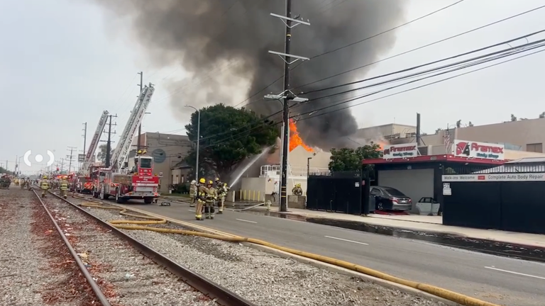 Fire at South LA battery storage facility causes explosion