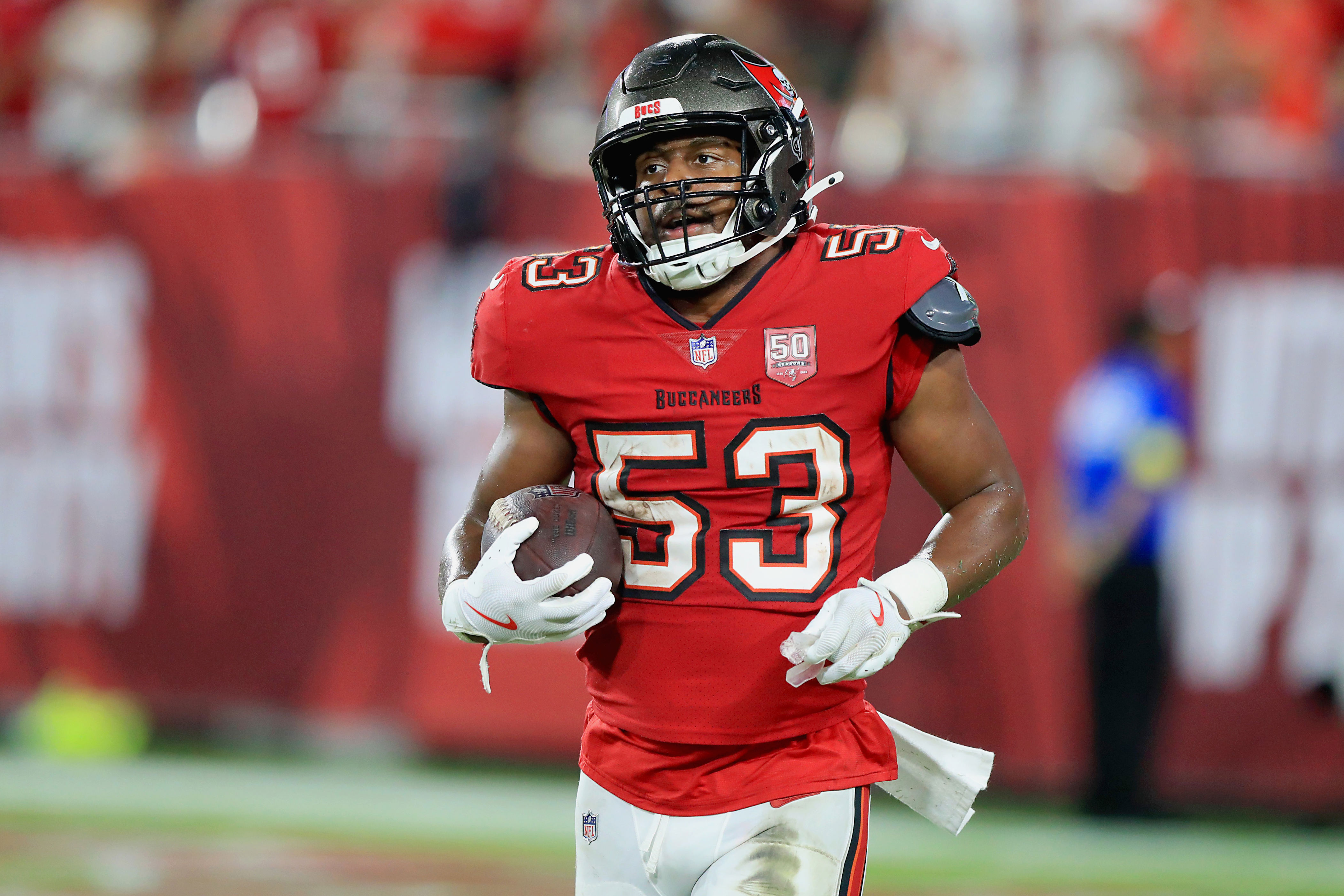 Buccaneers rookie linebacker only player with a sack and interception ...