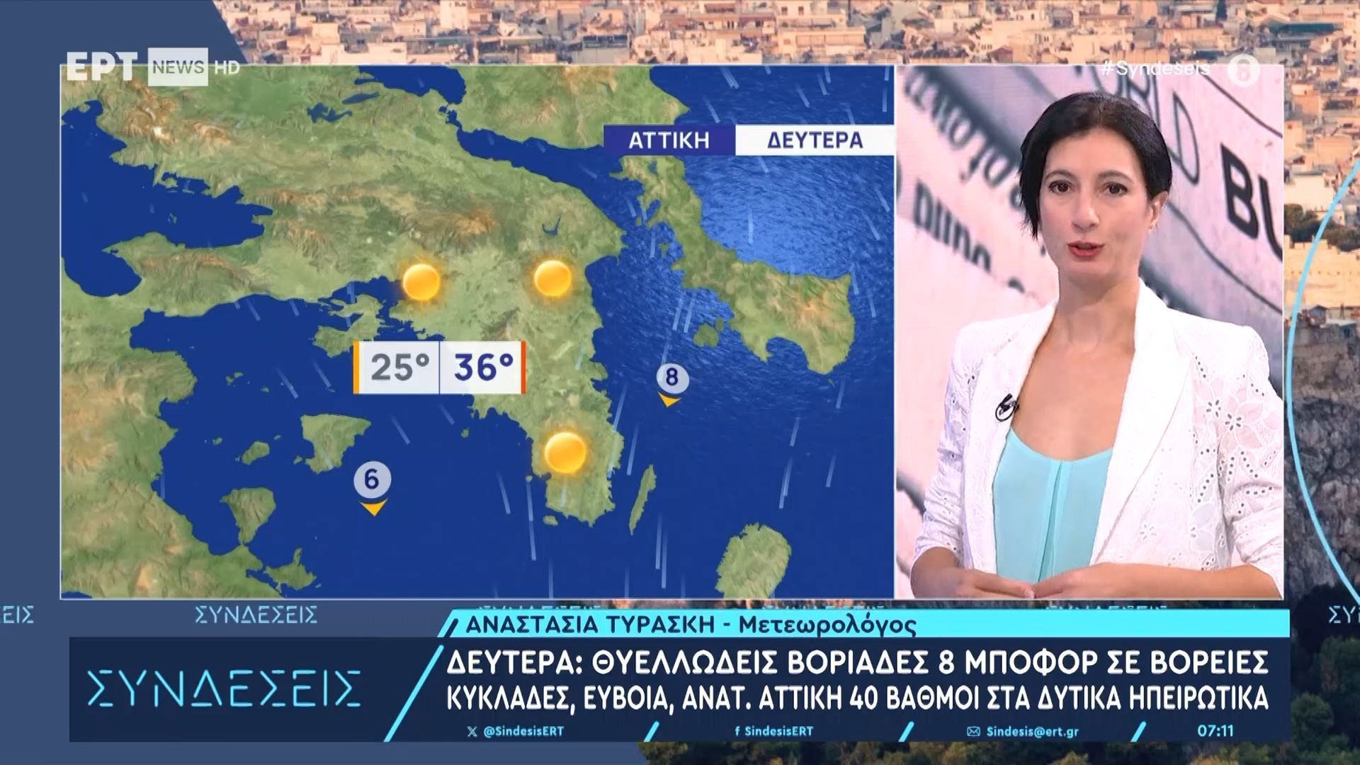 Ο καιρός της εβδομάδας – Πρόγνωση από τη μετεωρολόγο Αναστασία Τυράσκη