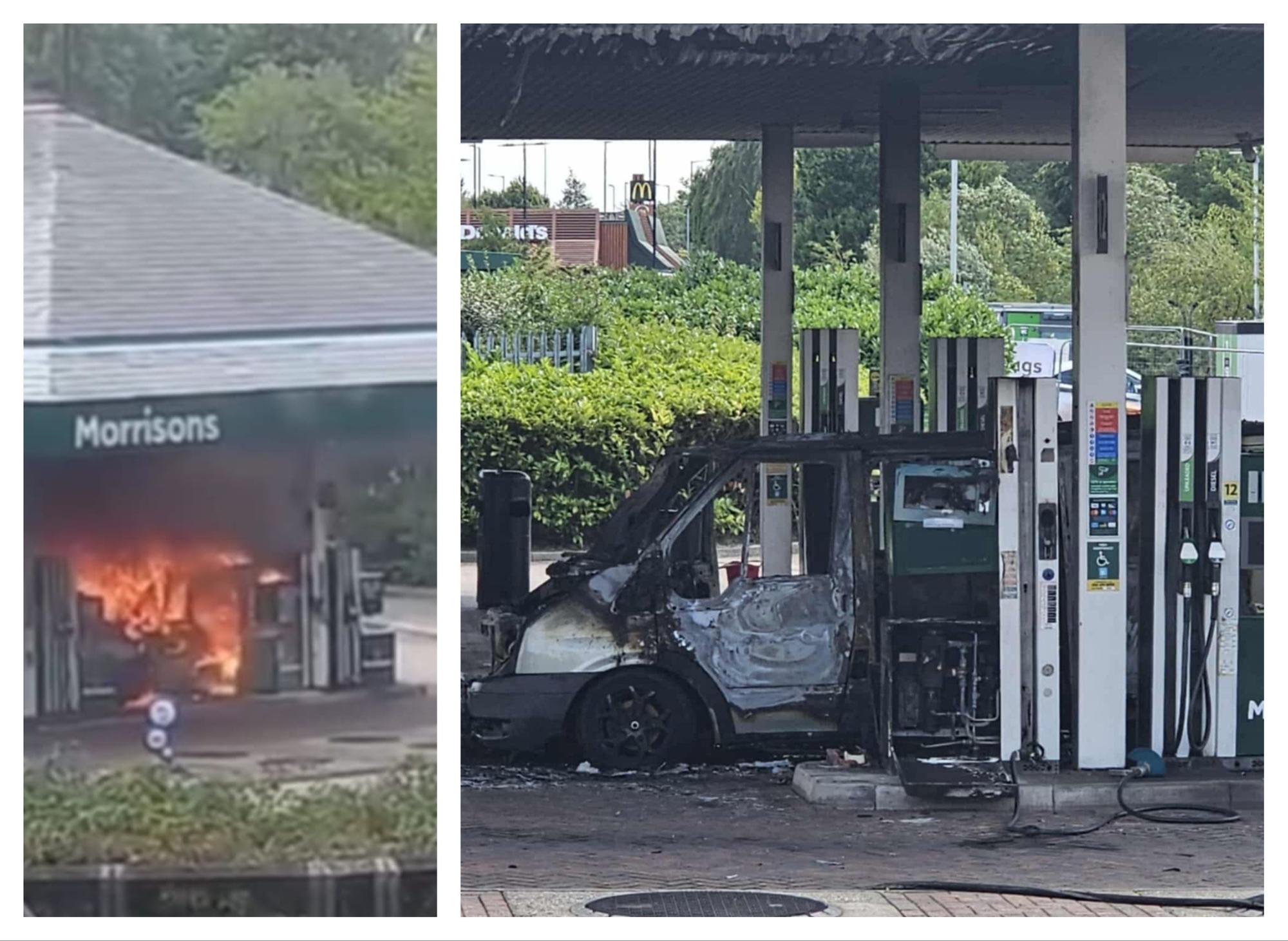Doncaster Morrisons petrol station back in business after weekend van ...