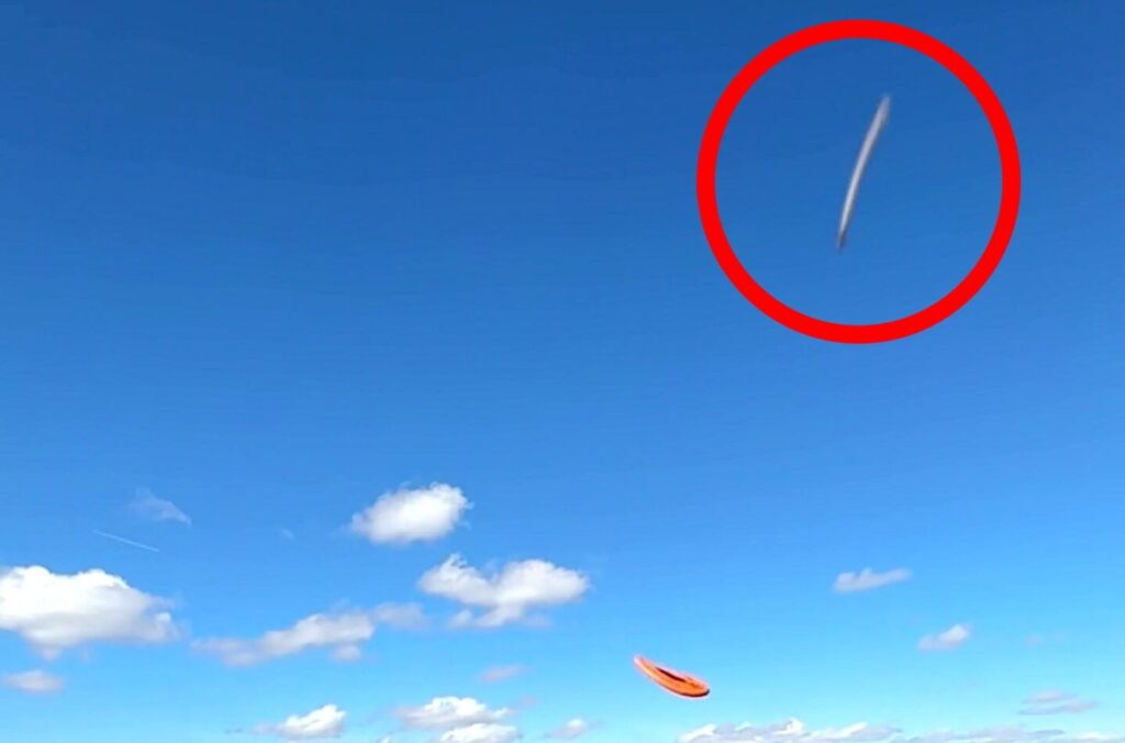 Dog walker captures UFO moving faster than the eye can see