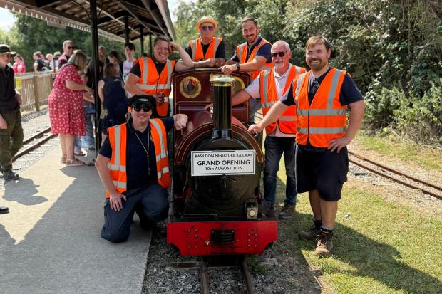 Grand reopening of Basildon Miniature Railway sees touching station tribute