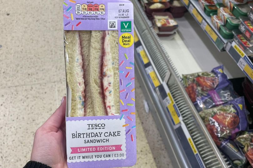'I tried Tesco's new birthday cake meal deal sandwich - it's better ...