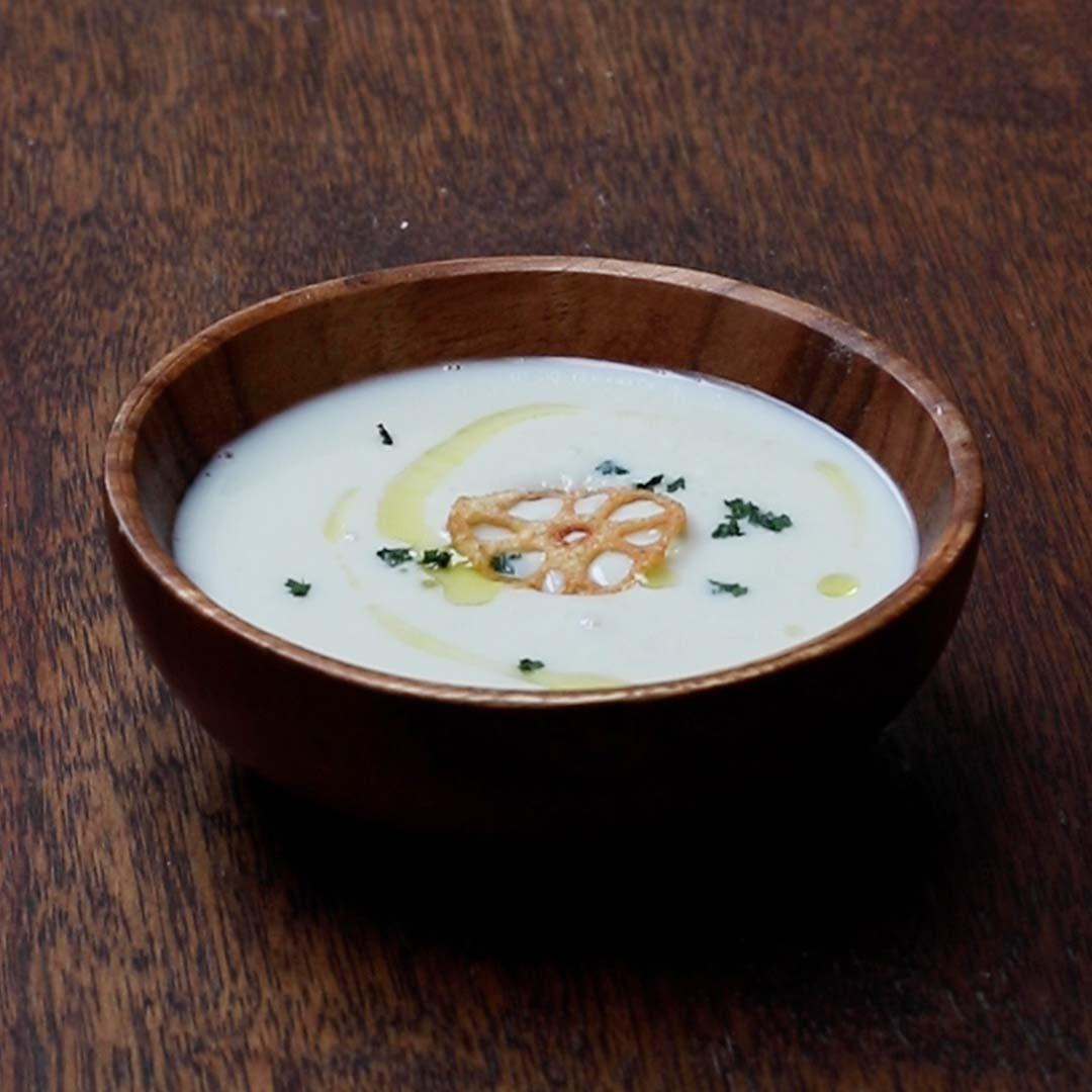 【材料3つ】食感がクセになる『レンコンスープ』とは… / Lotus Root Soup