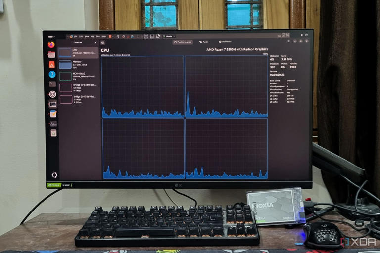 I couldn't bear Ubuntu's built-in System Monitor and replaced it with ...