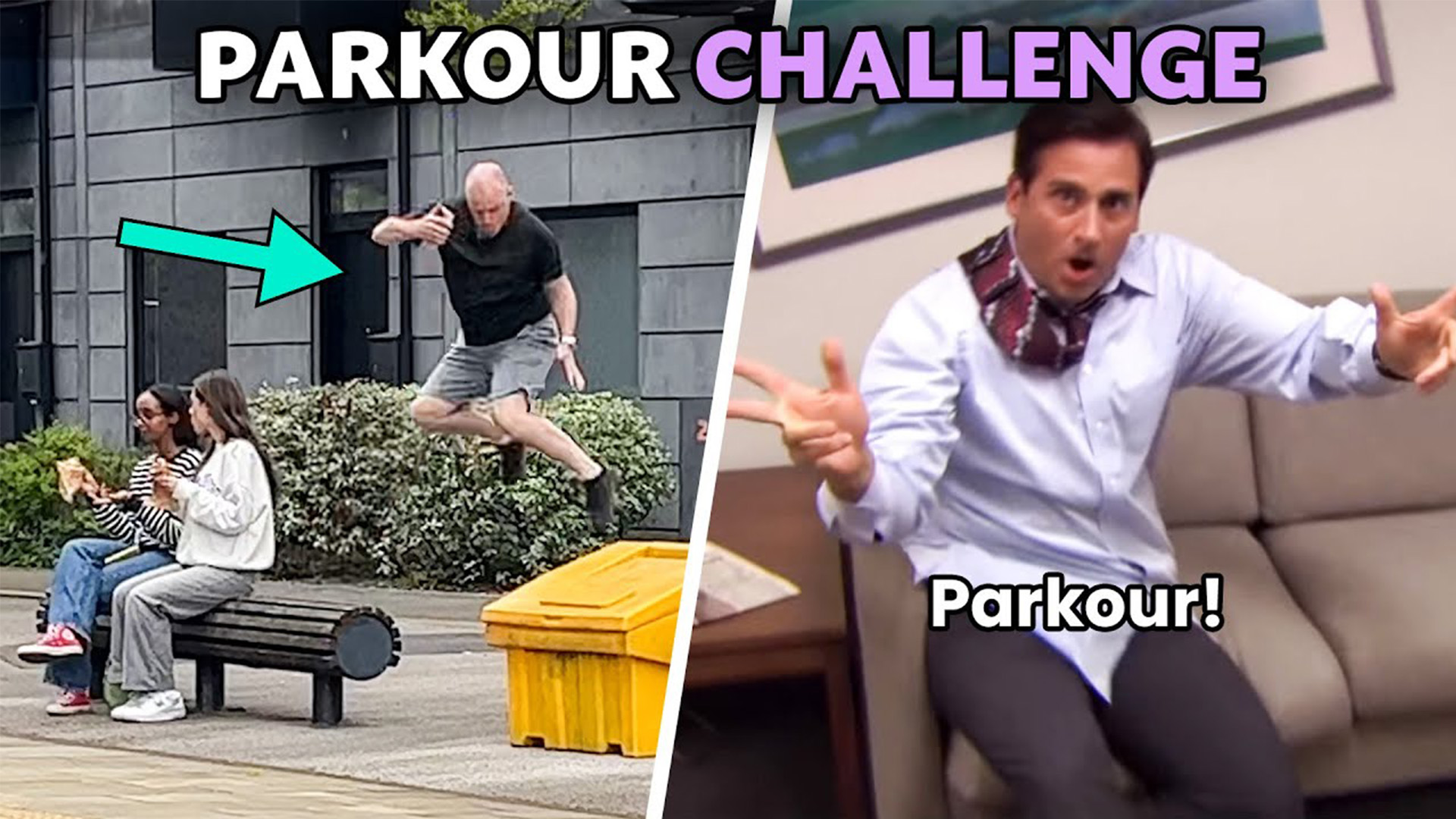 Public Parkour Prank – Jumping Into Unexpected Spots