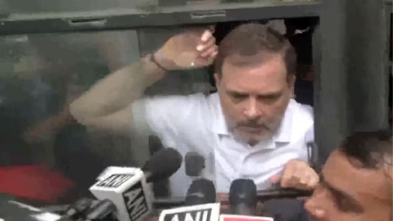Rahul Gandhi released from Delhi Police detention: Over 300 Opposition ...