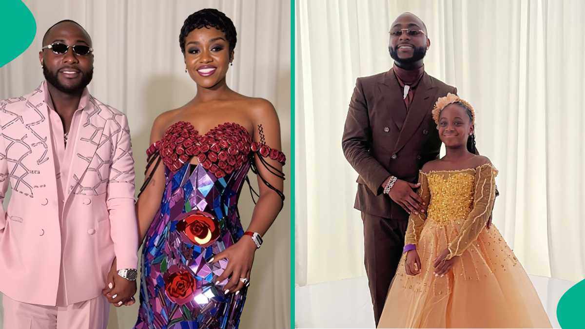 Chivido 2025: Photo of Davido's daughter Hailey Adeleke with Chioma and ...