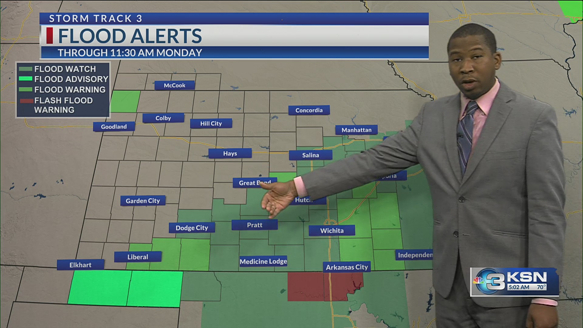 Monday morning forecast