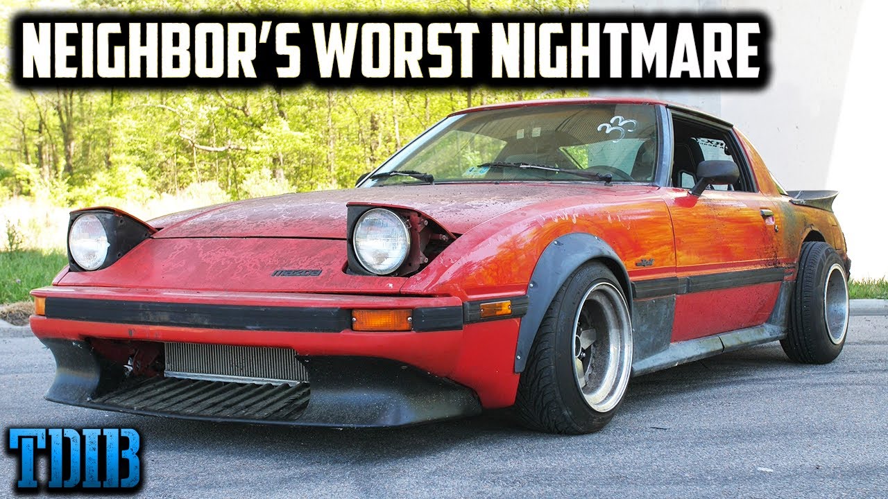 Fire-breathing Mazda RX-7 is your neighbor’s nightmare