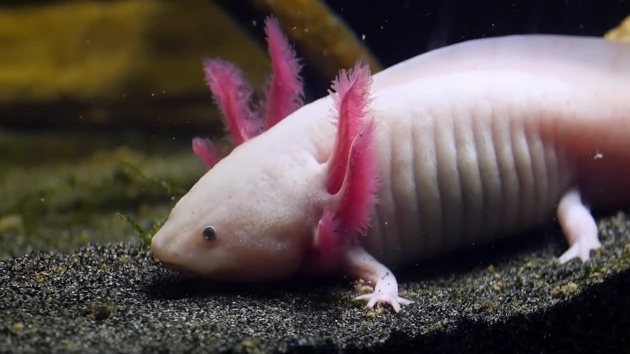 Axolotl Magic: Intimate Glimpse into an Aquatic Marvel