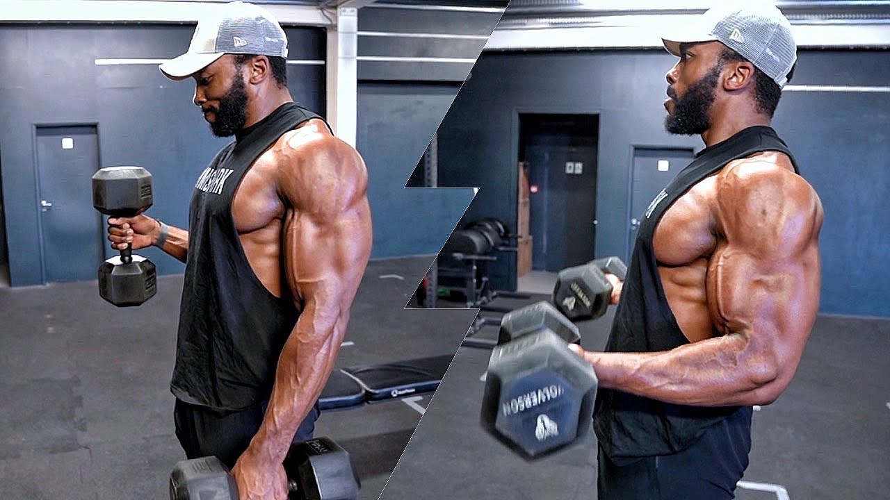 The best biceps & triceps workout for bigger arms (dumbbell only)
