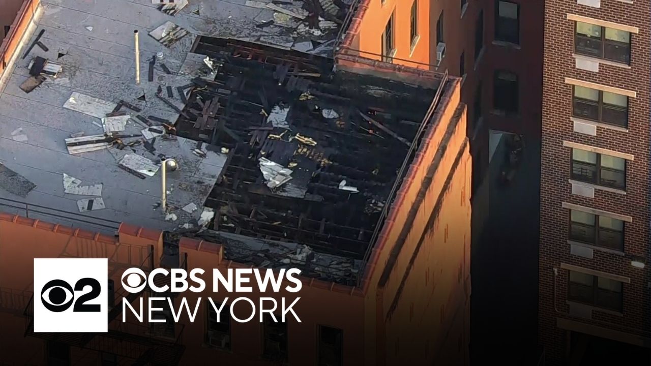 Fire burns through roof of Bronx apartment building