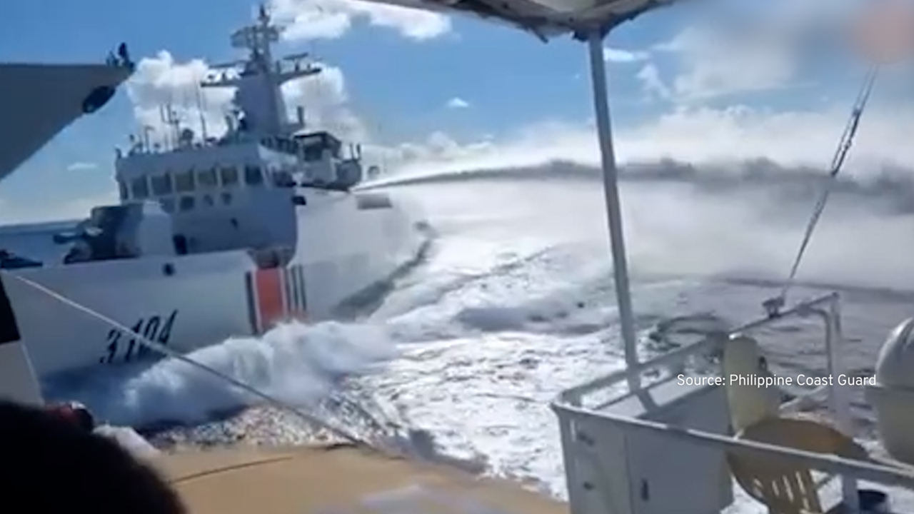 Chinese Ships Collide While Chasing Philippine Vessel