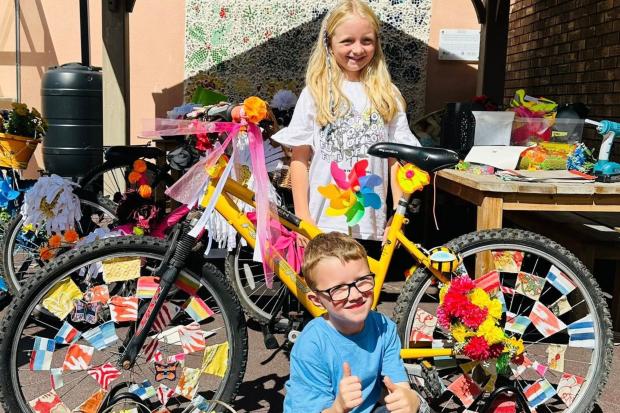 Creativity blossoms in Buckley for Bikes in Bloom trail