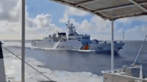 South China Sea tensions soar: Chinese navy, coast guard vessels ...