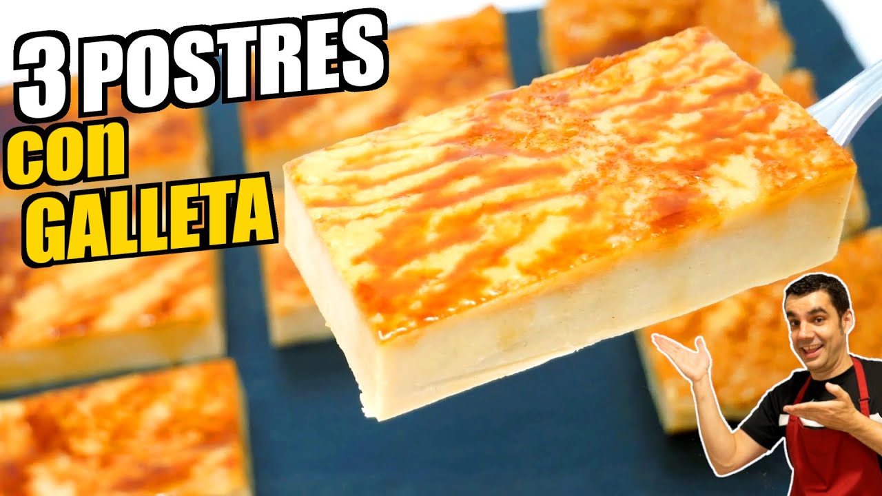 3 Postres con Galletas Rápidos y Sin Ingredientes Complejos