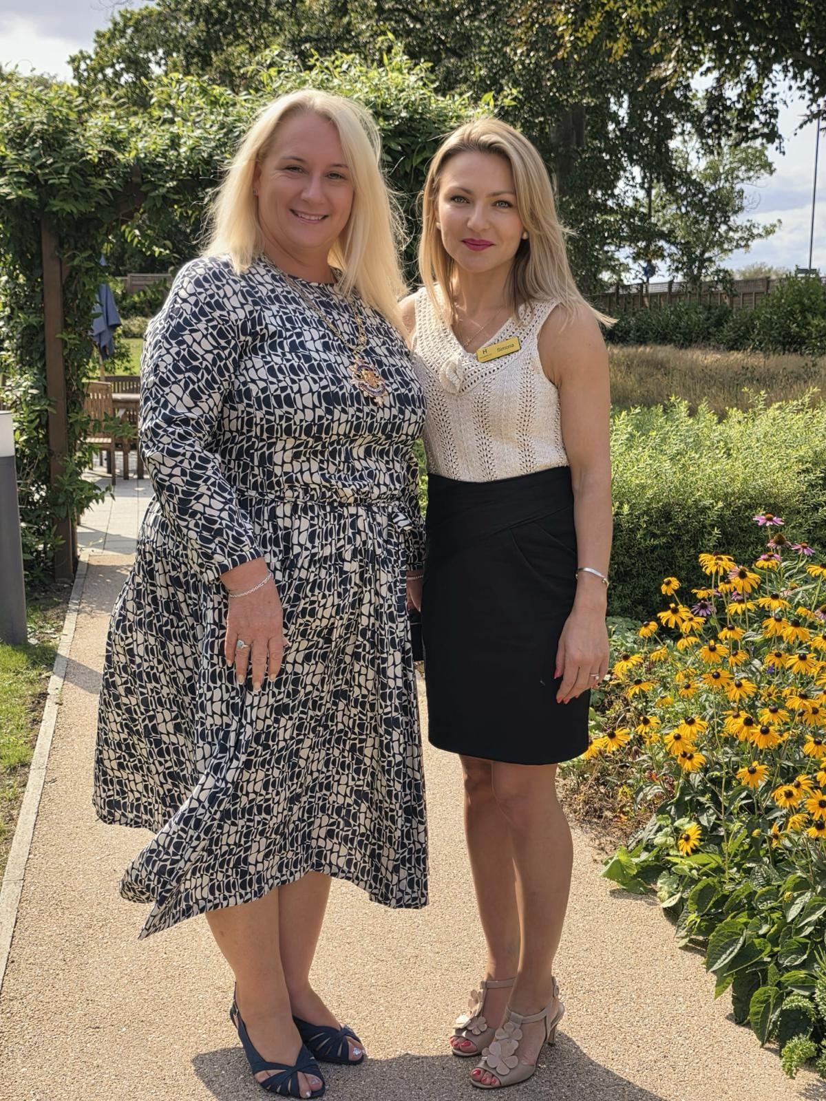Mayor gets a real buzz when she visits West Byfleet care home