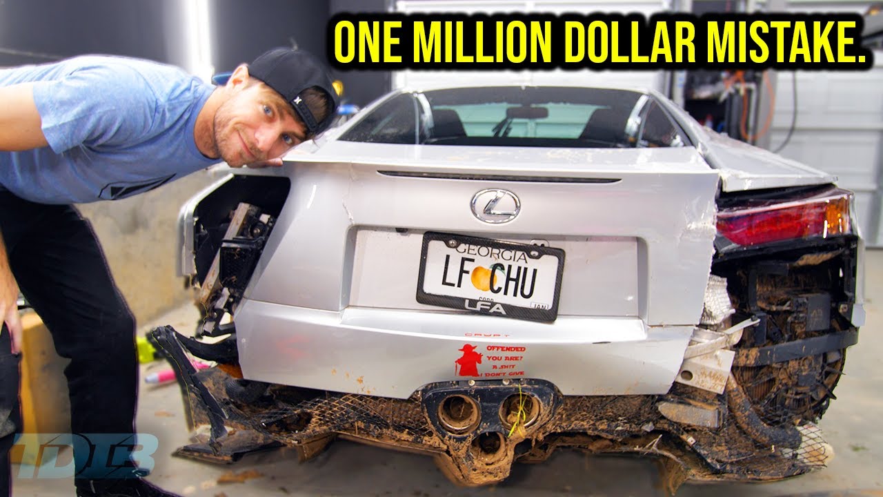 We found a crashed Lexus LFA (it’s really bad)