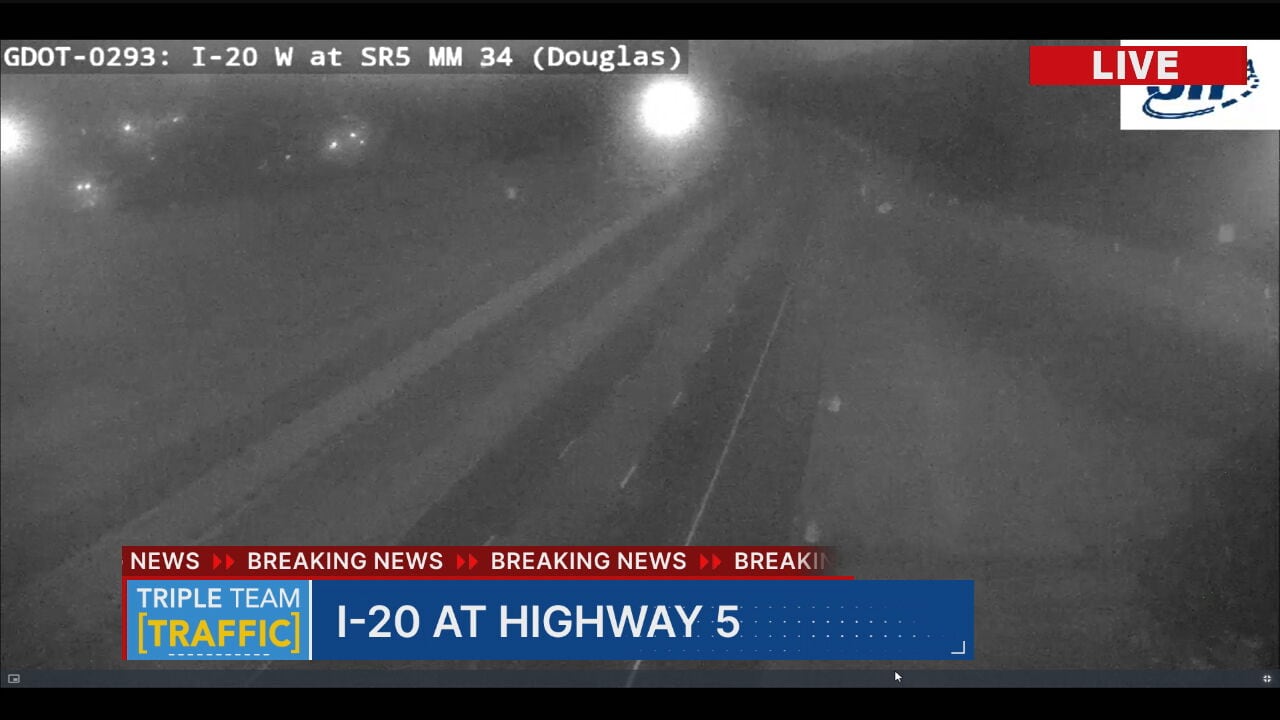 TRAFFIC RED ALERT: I-20 shut down in Douglas County