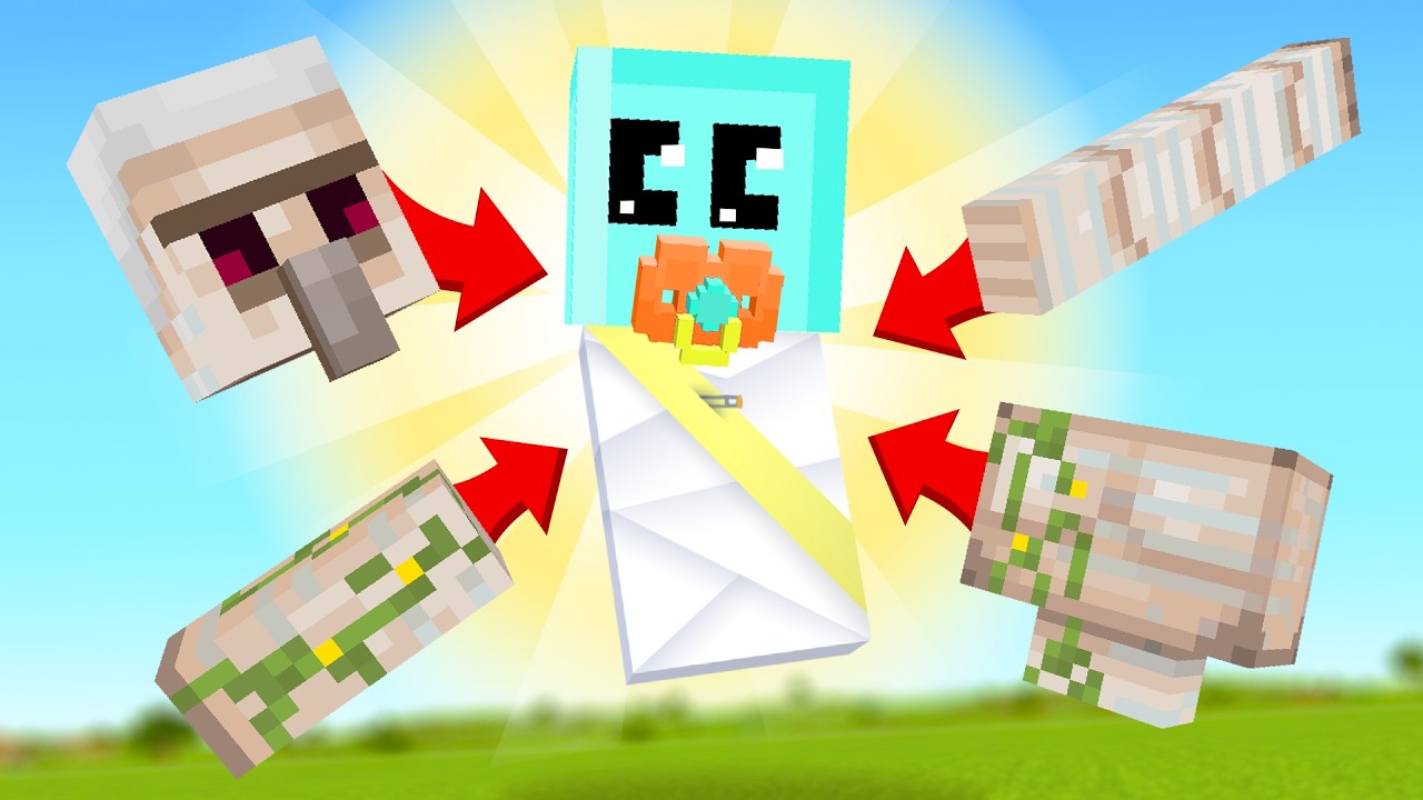 How to Transform From Baby to Mecha Golem in Minecraft