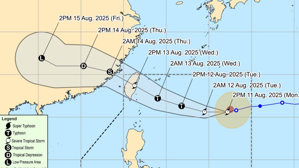 Gorio slows down, might become typhoon before Taiwan landfall; no ...