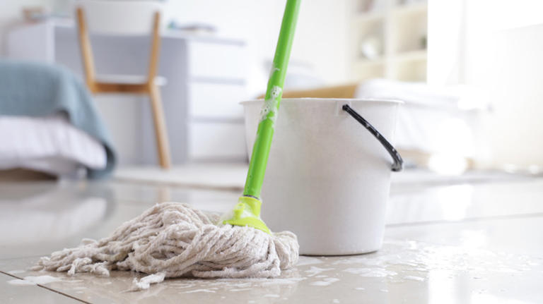 The Real Reason Your Floors Smell After Mopping (And How To Fix It)