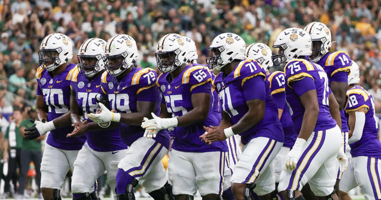 Brian Kelly explains what he needs to see from LSU offensive line