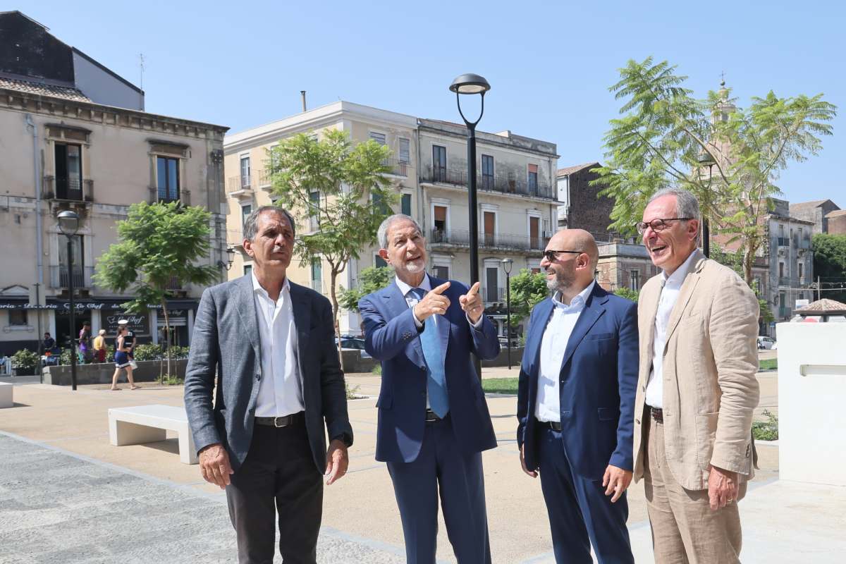 FOTO | Catania, inaugurata la nuova piazza Santa Marta: presenti il ...