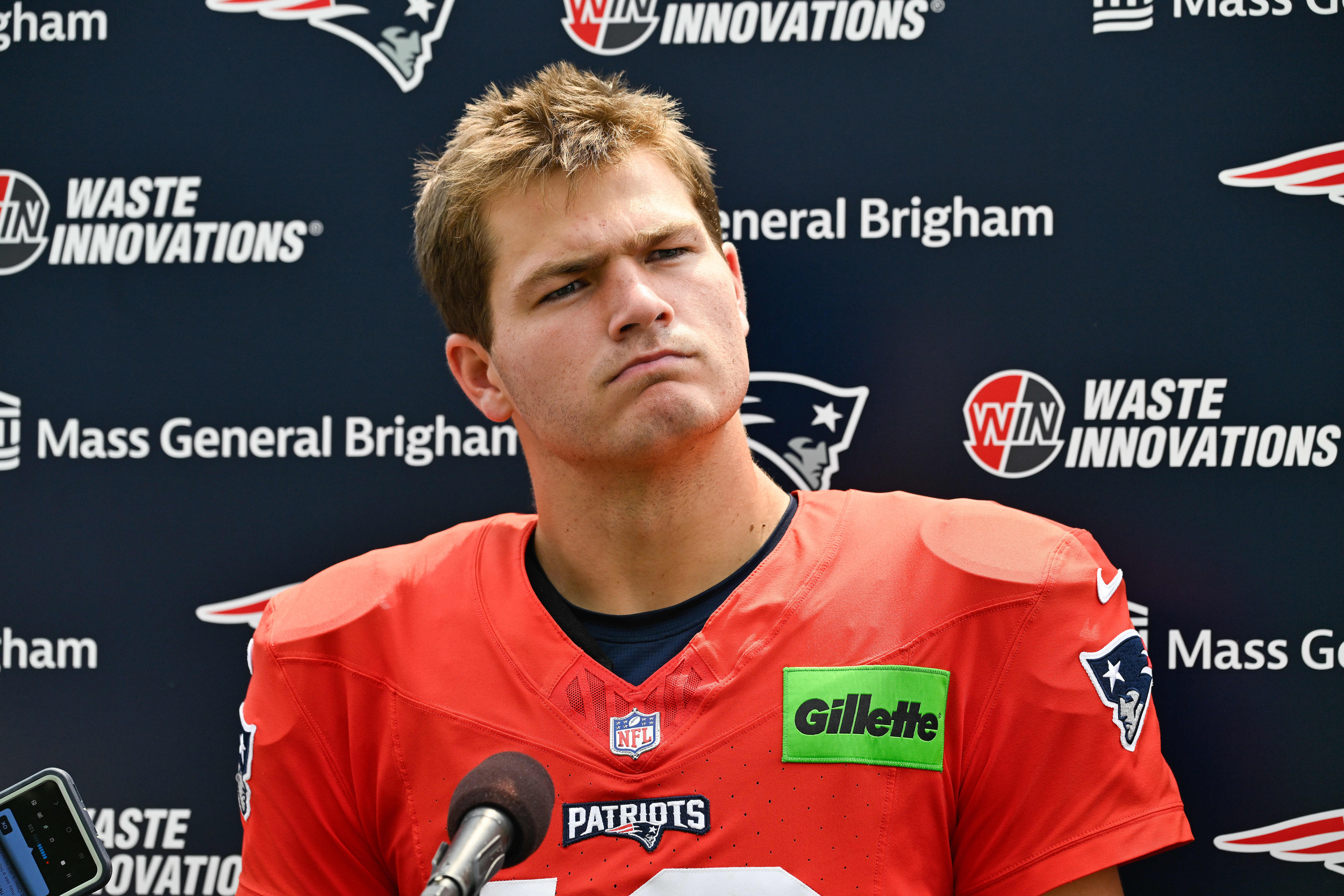 Patriots' Mike Vrabel shares warning to Drake Maye after previous ...