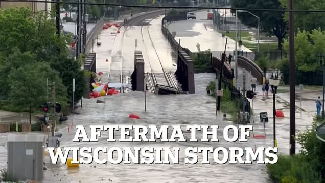 Severe storms and floods leave Wisconsin homes partially submerged