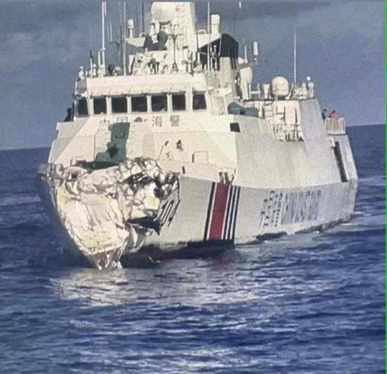 Wild video shows Chinese ship crashing while trying to cut off Philippines’ boat in disputed waters