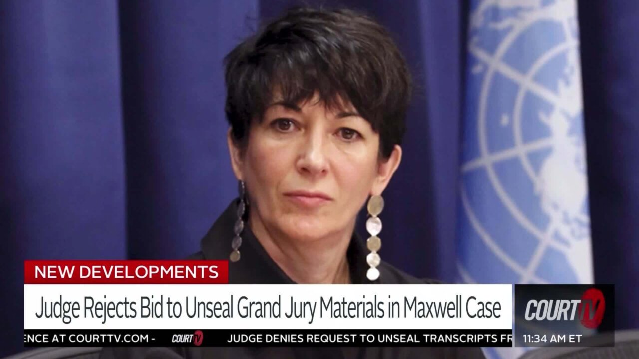 Judge Rejects Bid to Unseal Grand Jury Materials in Ghislaine Maxwell Case