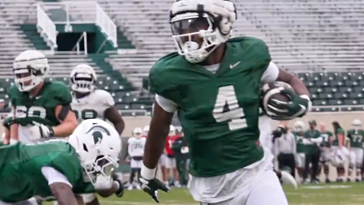 Michigan State RB Elijah Tau-Tolliver welcomes competition to prove ...