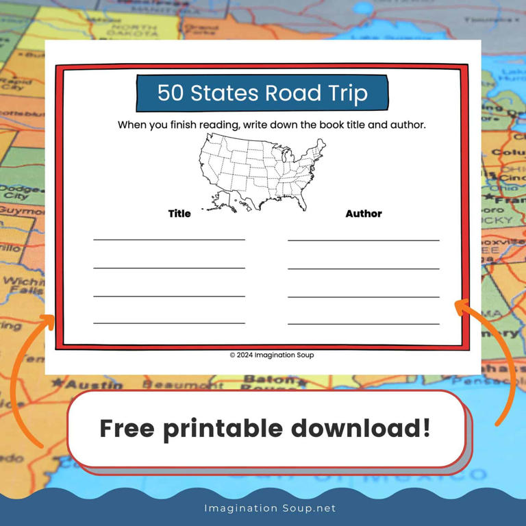 50 States Reading Road Trip (Middle Grade Books Set in the USA)
