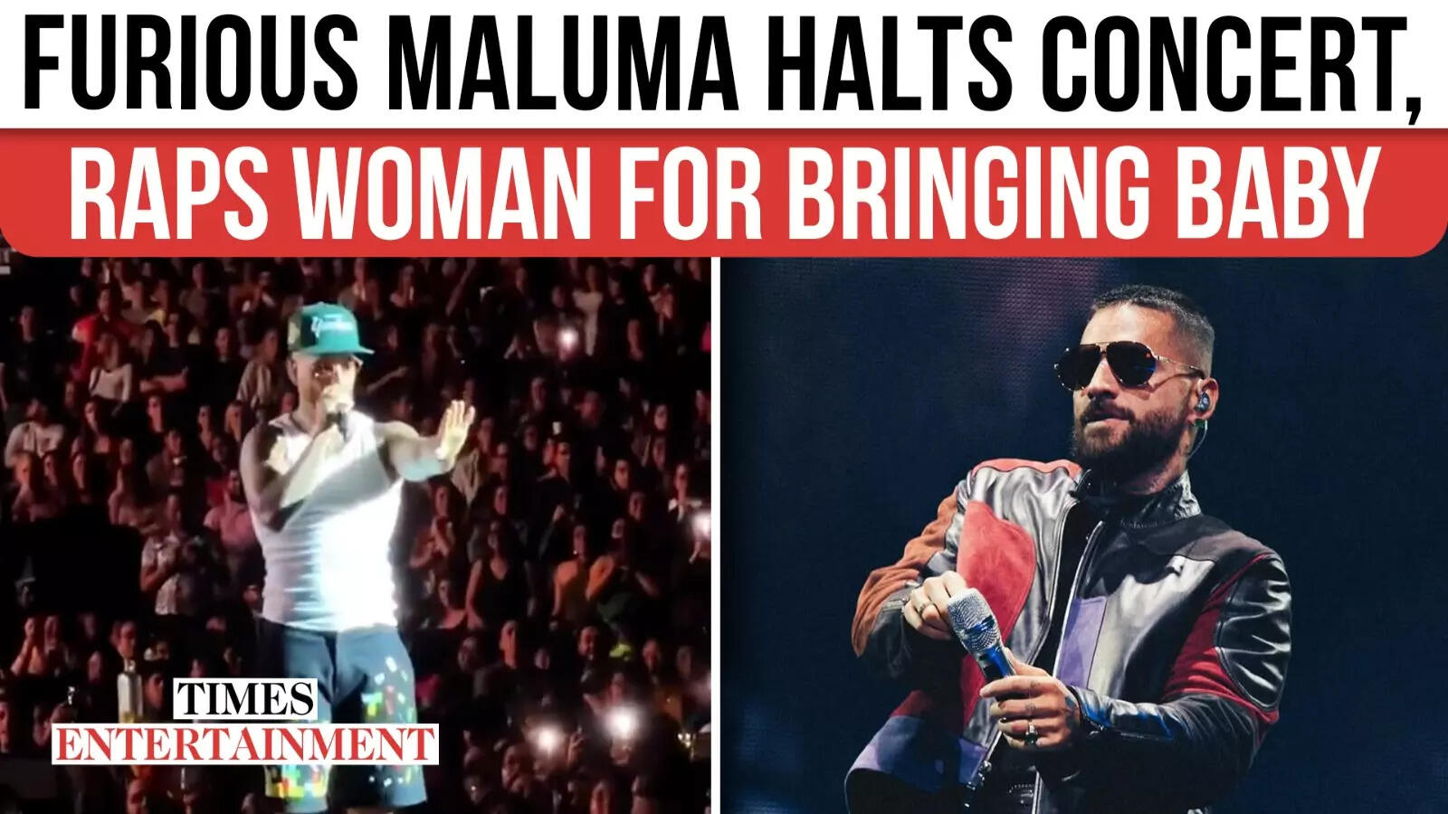 Viral Moment: Maluma Halts Show After Spotting Baby in Loud Concert Crowd