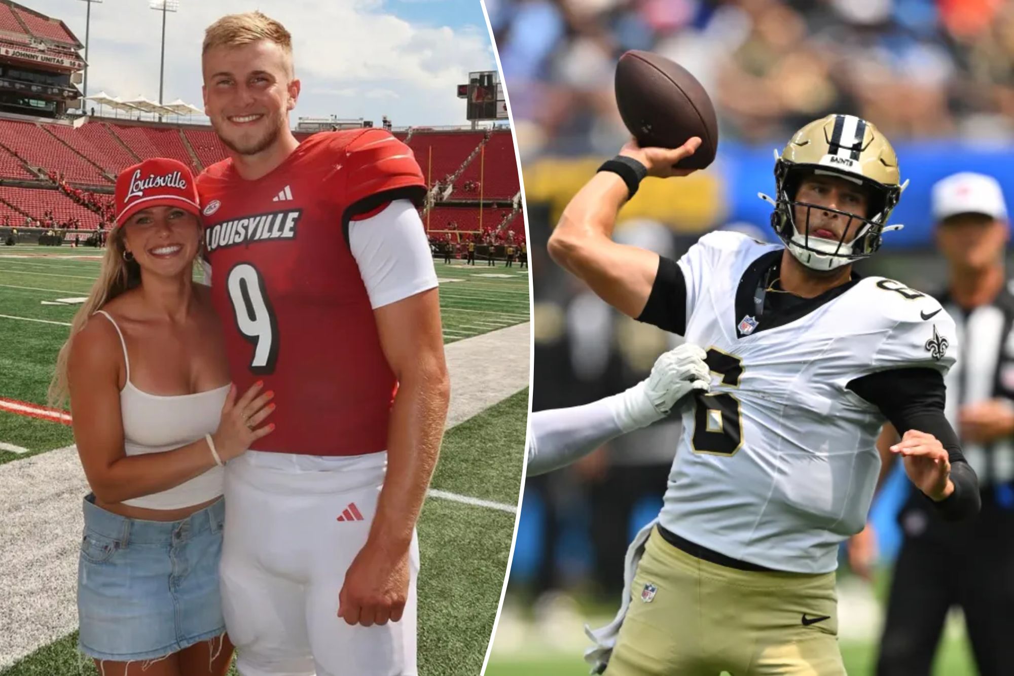 Tyler Shough’s wife proudly celebrates Saints rookie QB’s first ...