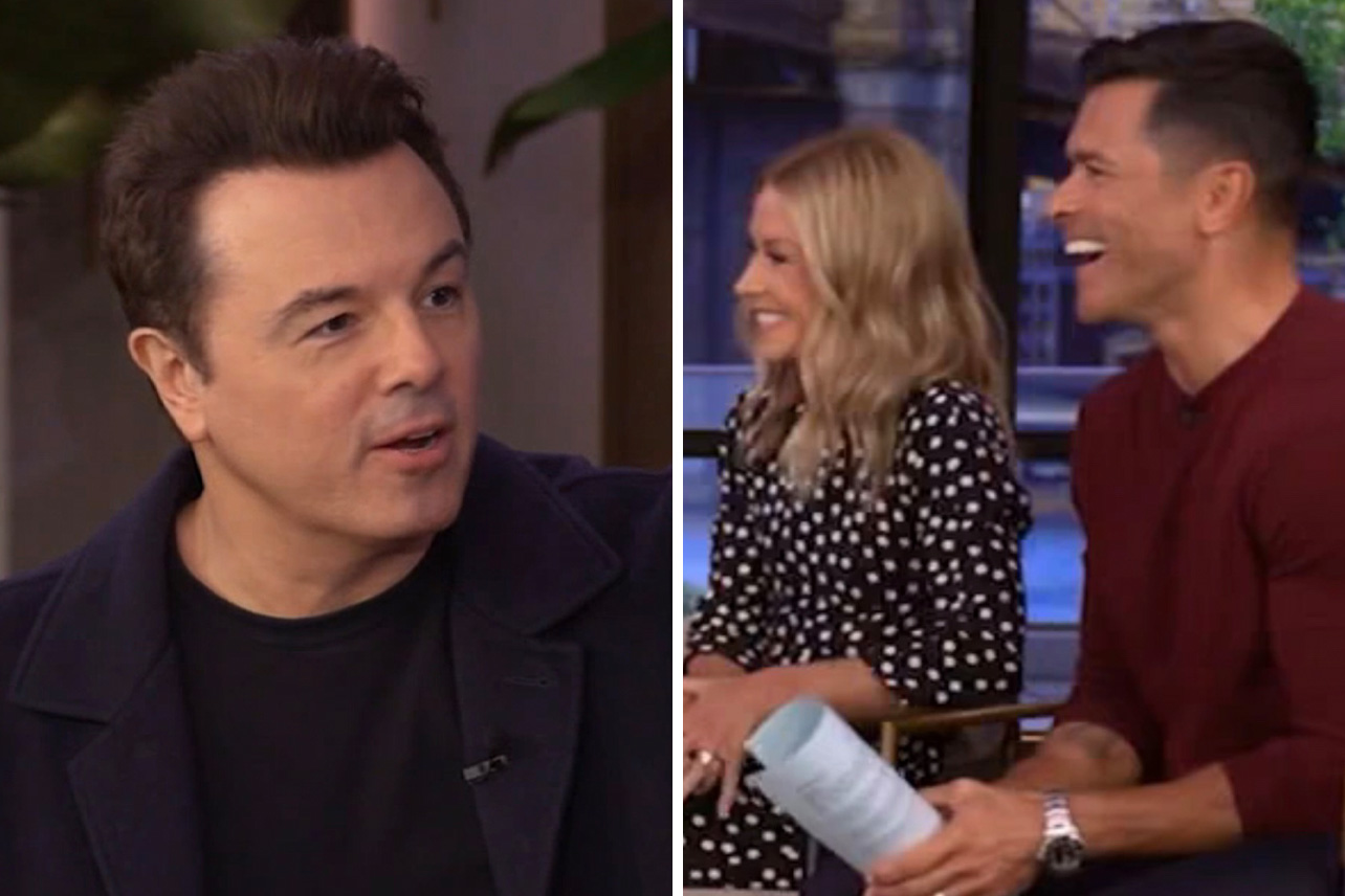 Seth MacFarlane Teases Kelly Ripa After Telling Her She’s Had A ...
