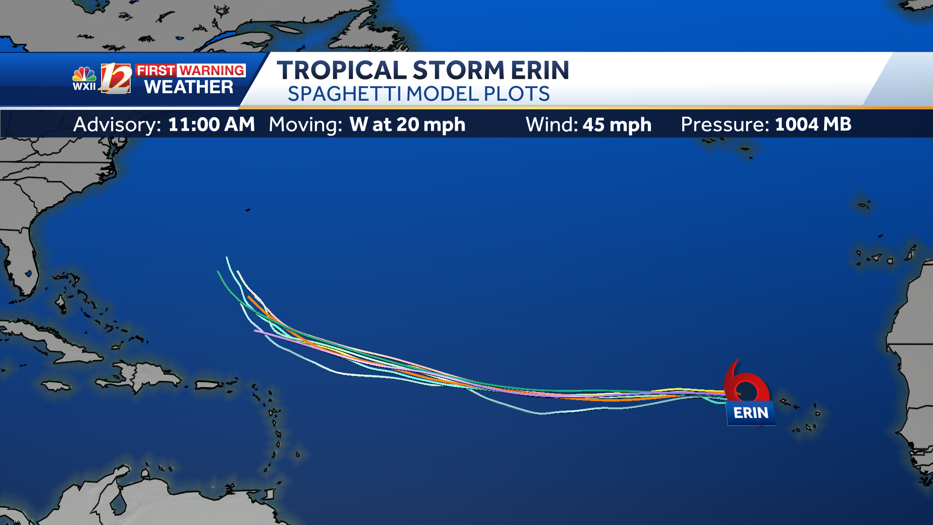 Tropical Storm Erin has formed: Latest Spaghetti models and track