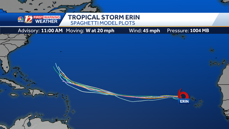 Tropical Storm Erin has formed: Latest Spaghetti models and track