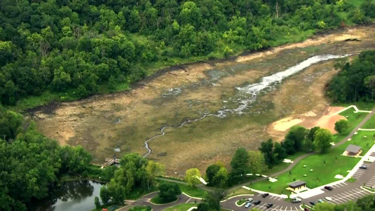Lake at Minnesota state park is dried up