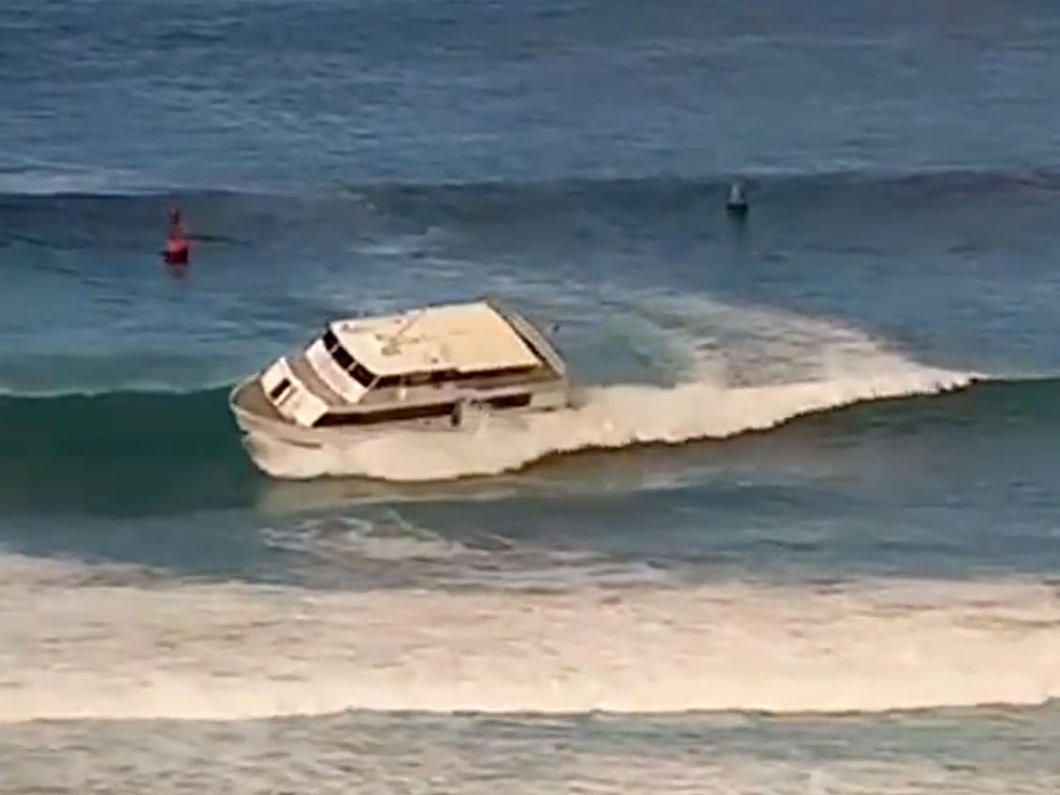 Tourist ferry crashes into reef and nearly capsizes