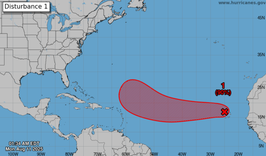 Tropical Storm Erin forms in Atlantic Ocean: NWS