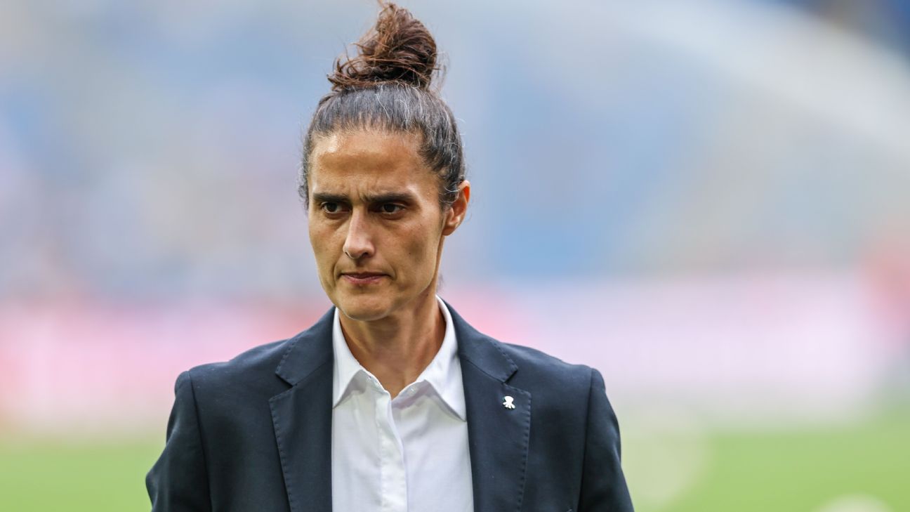 Spain's Montse Tomé leaves after Euro final defeat to England